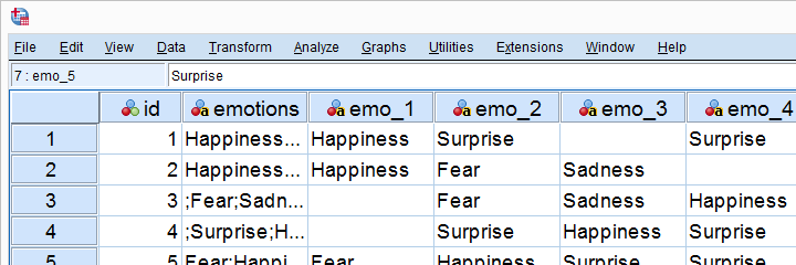 Spss Splitting A String Variable Into New Variables